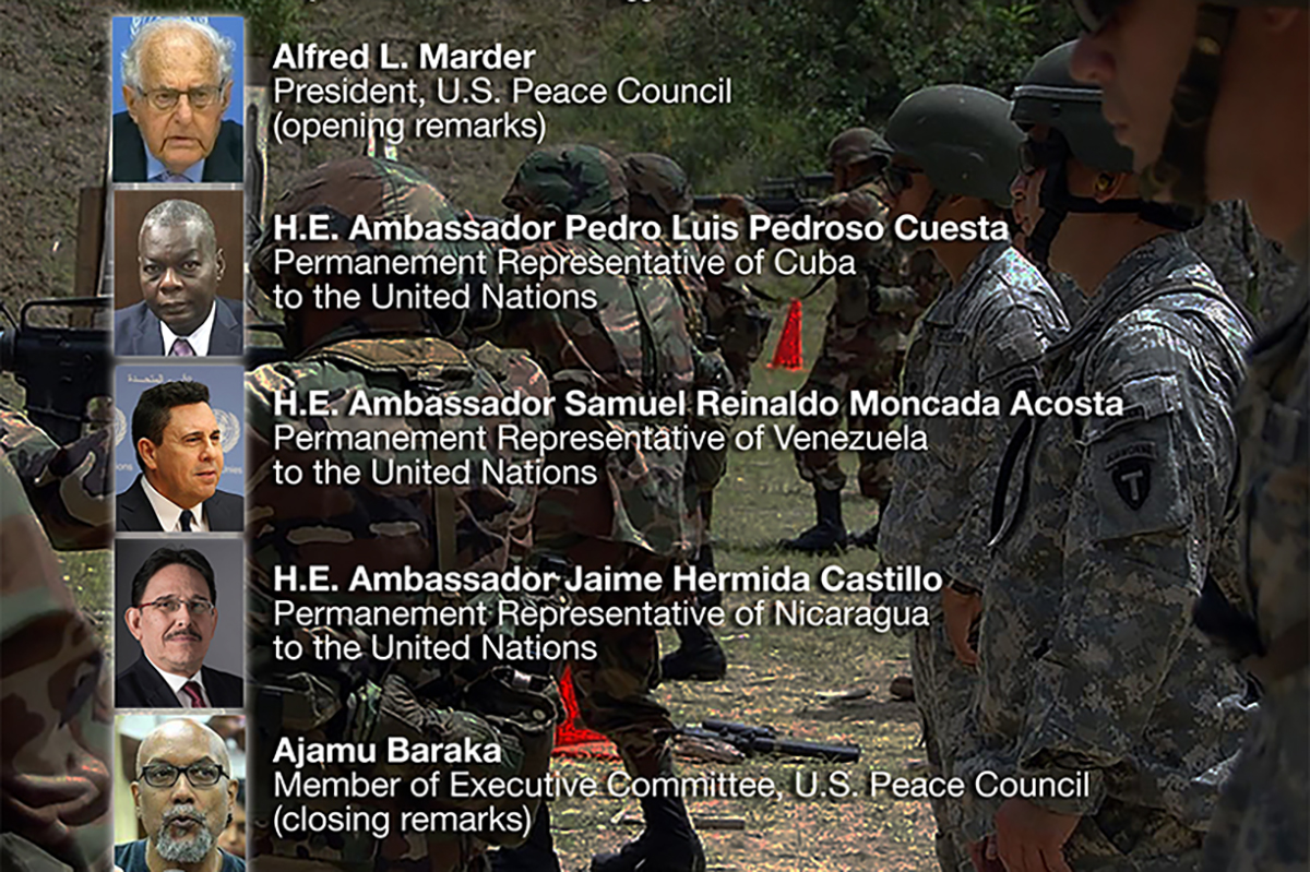 Defeating Militarism and Economic War: Making Our Americas a Zone of ...